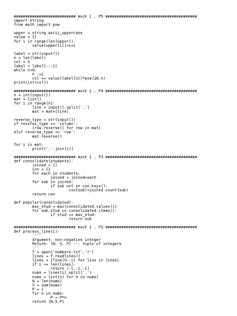 IITM BSC Python Week7 | PDF