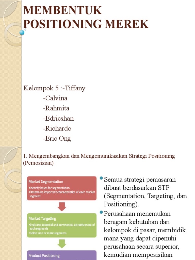 (Kelompok 5) Bab 10 Membentuk Positioning Merek | PDF