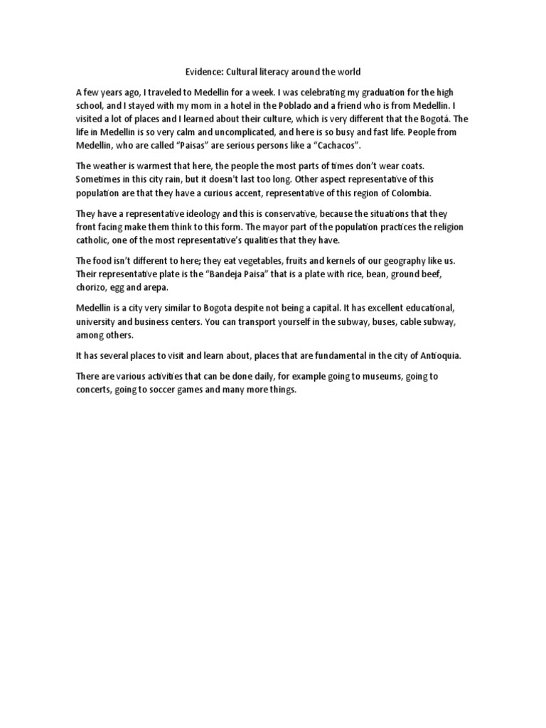 Evidence Cultural | PDF
