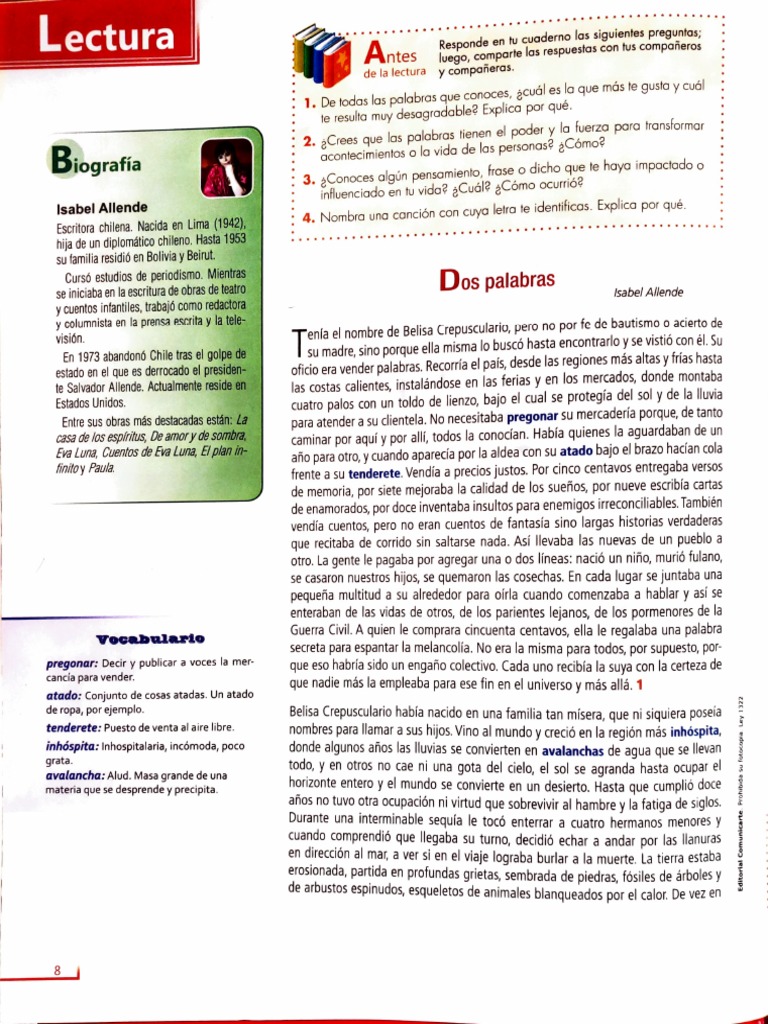 "Dos Palabras: El Poder de la Lengua" | PDF