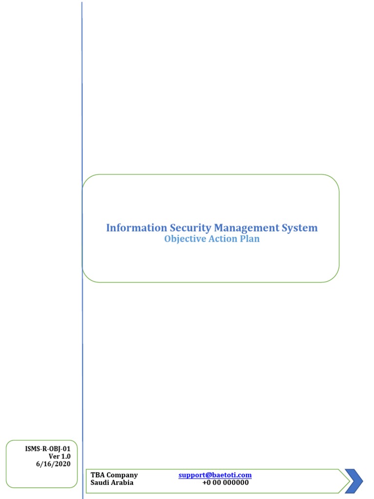 ISMS Objectives Action Plan | PDF | Information Security | Audit