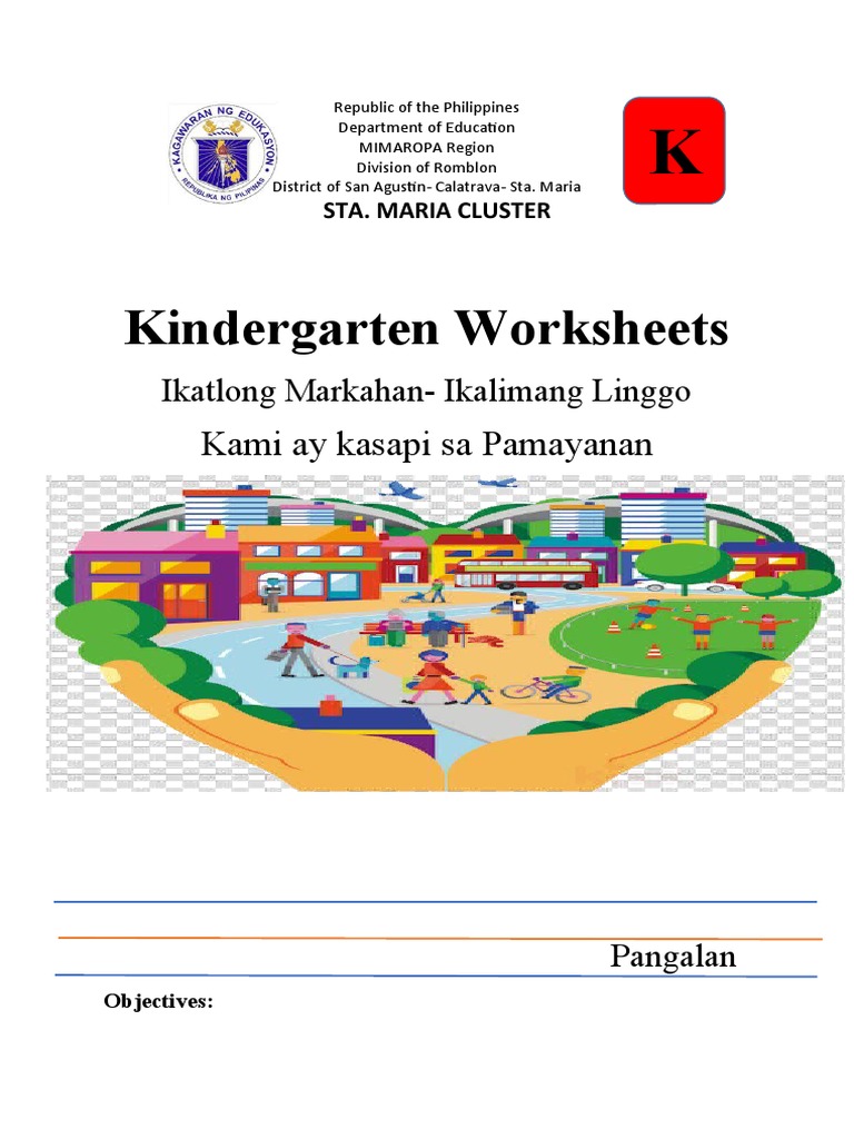 Week 5 Kindergarten Worksheet | PDF