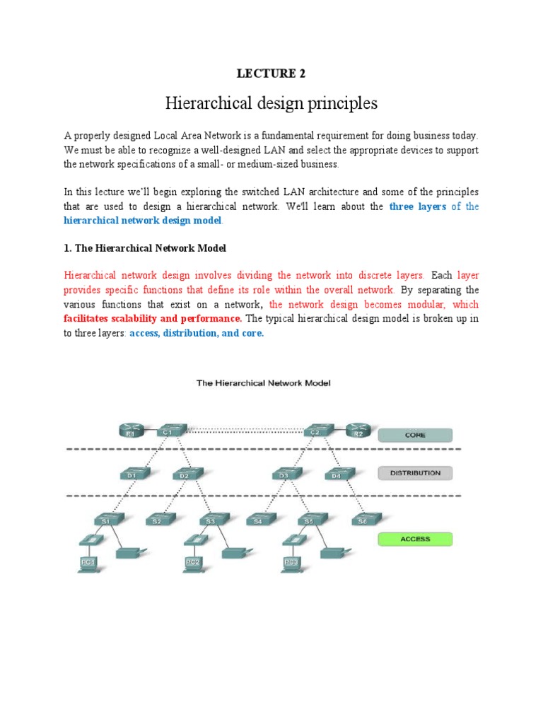 Lecture 2 - Network Design Principles | PDF | Network Switch | Computer ...
