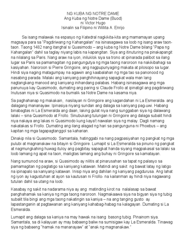 Ang Kuba NG Notre Dame | PDF
