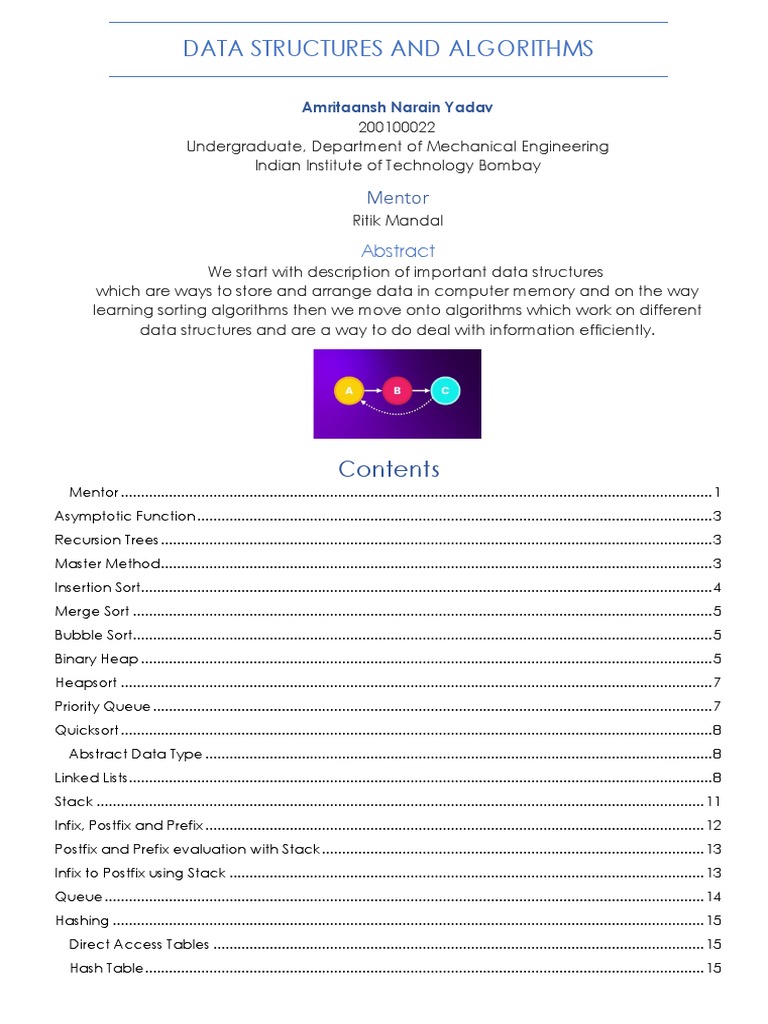 DSA Report | PDF | Pointer (Computer Programming) | Applied Mathematics