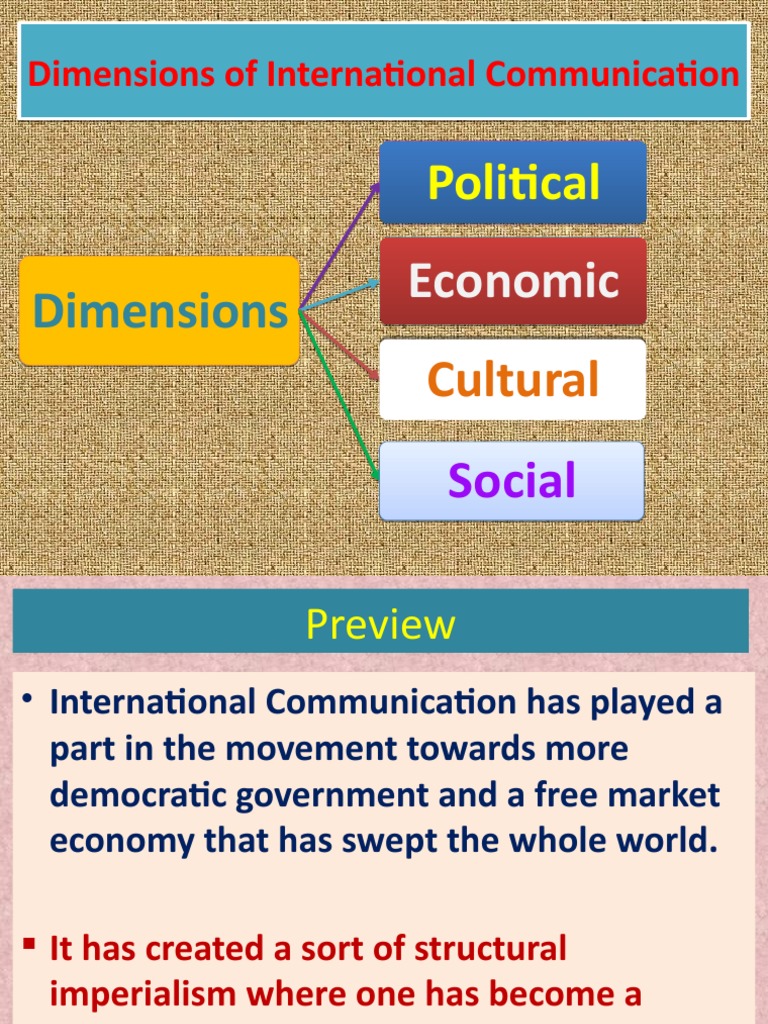 Dimensions of International Communication | PDF | News | Communication