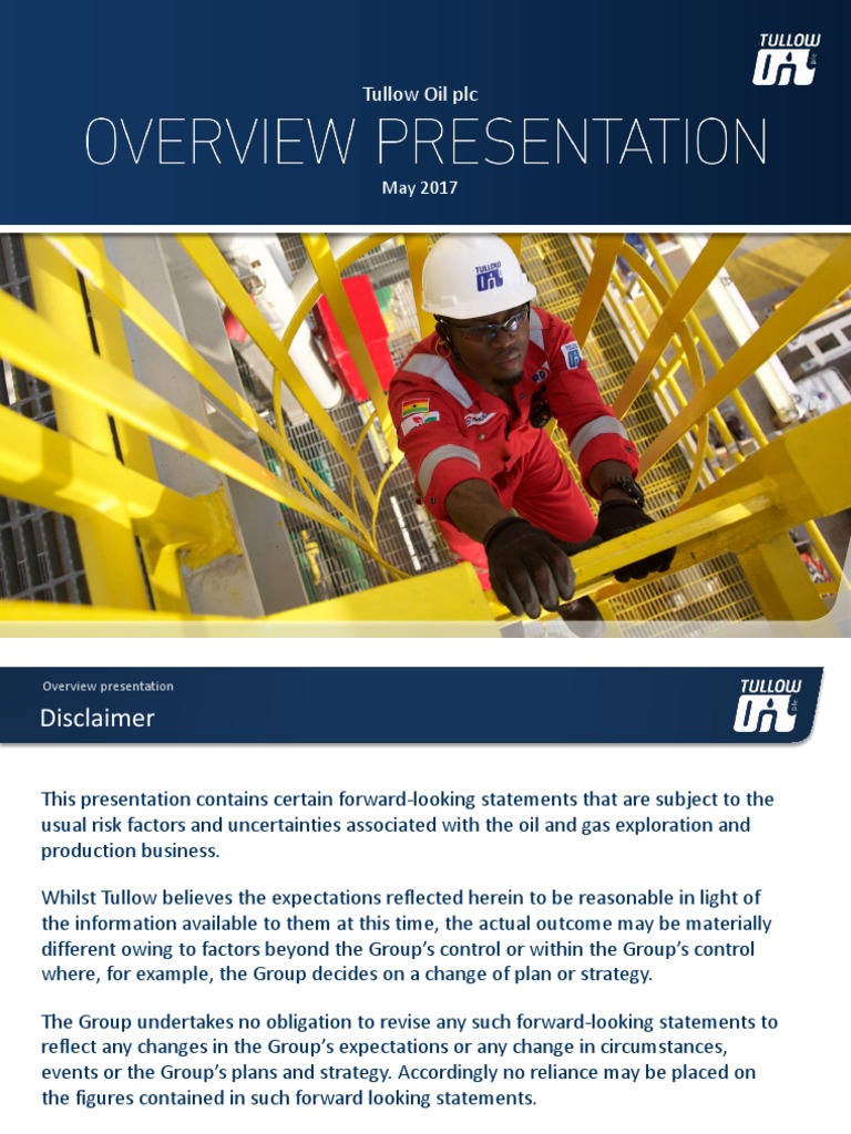 Tullow Oil PLC: Overview Presentation | PDF | Free Cash Flow | Hedge ...