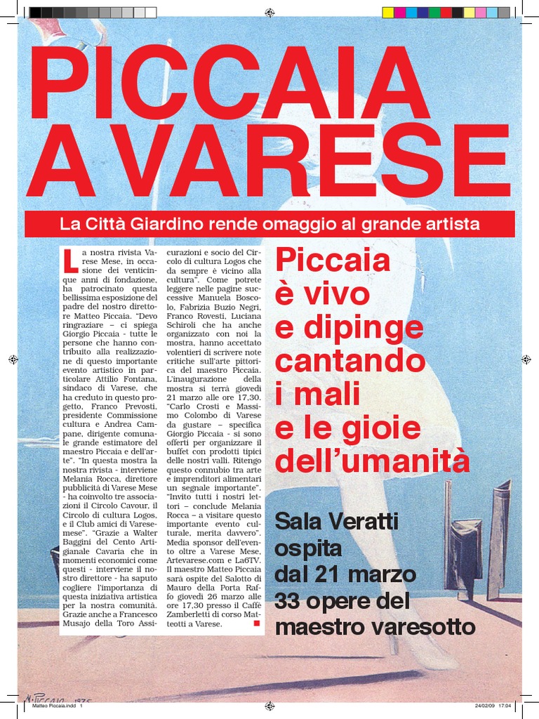 Matteo Piccaia A Varese | PDF