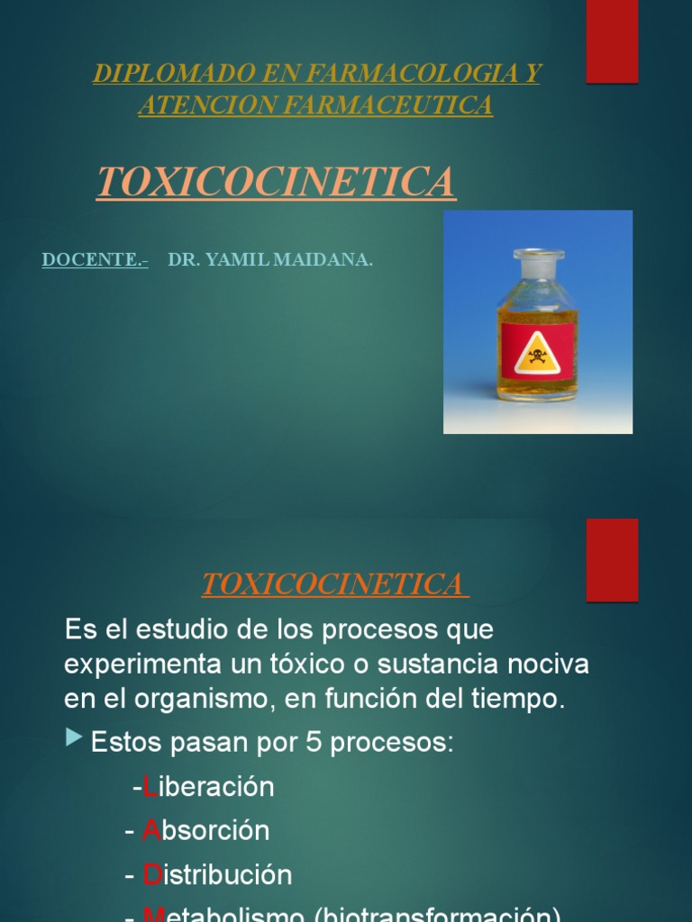 TOXICOCINETICA | PDF | Biotransformación | Toxicidad