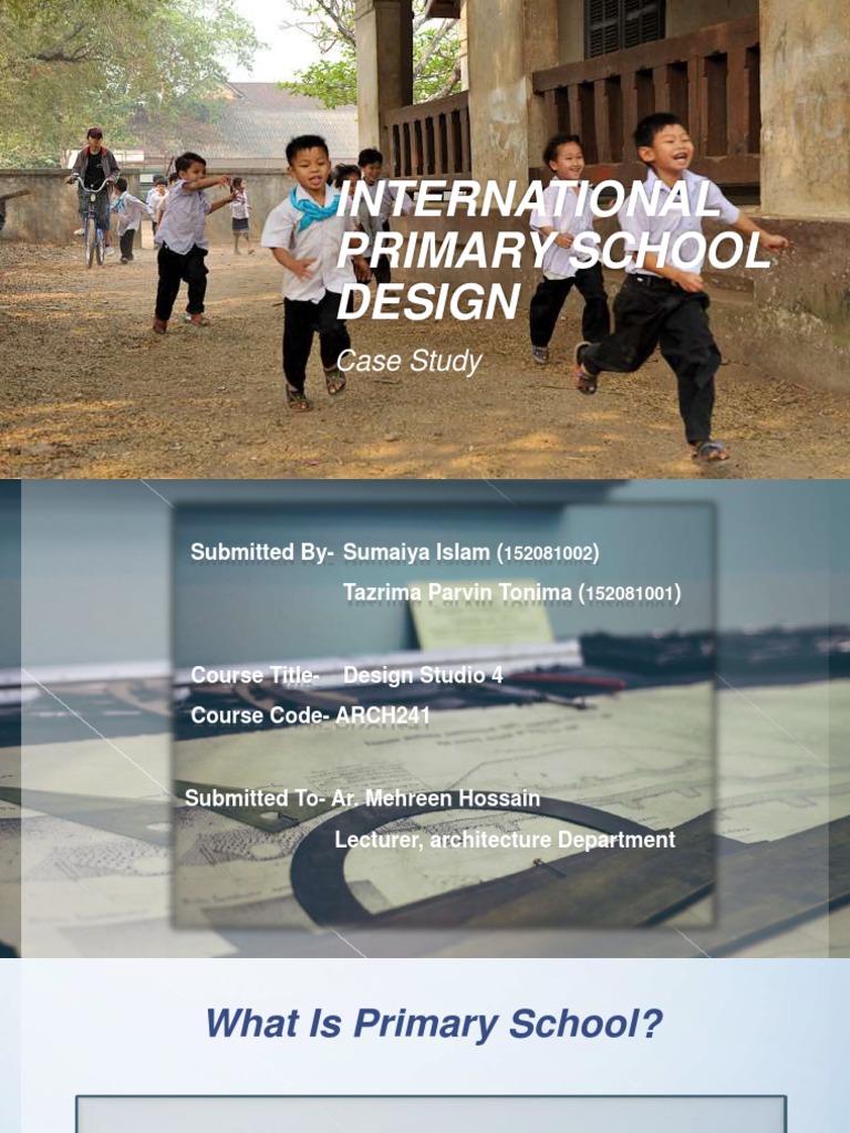 International Primary School Design: Case Study | PDF | Wall | Climate