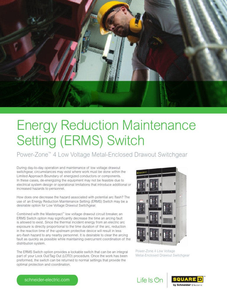 Energy Reduction Maintenance Setting (ERMS) Switch - 120816 WEB | PDF ...
