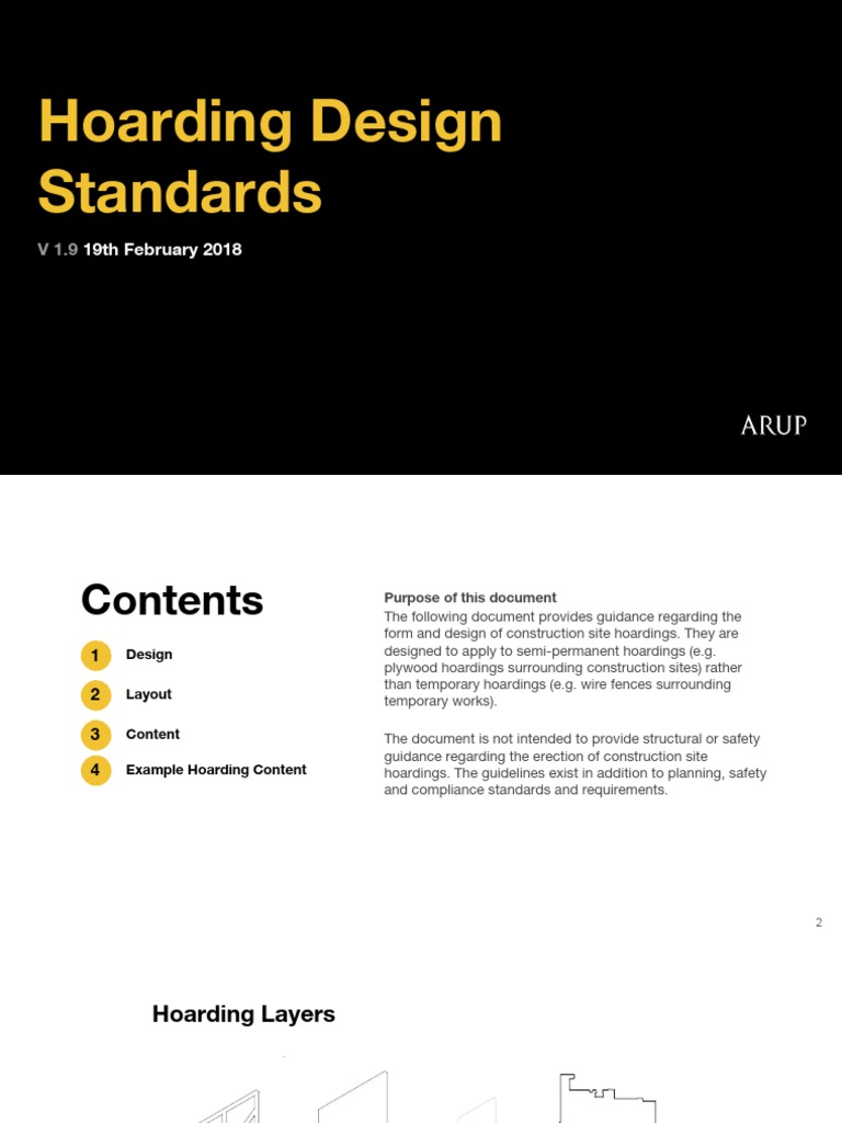 Hoarding Design Standards: 19th February 2018 | PDF | Plywood | Map