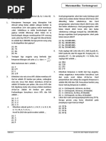 Serial Soal Uji Latih KSM-Kab Mts 2025 | PDF