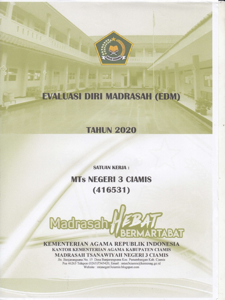 Edm MTSN 3 Ciamis Tahun 2020 | PDF