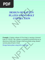Batten Plate Design for Compression Members | PDF | Bending | Shear Stress