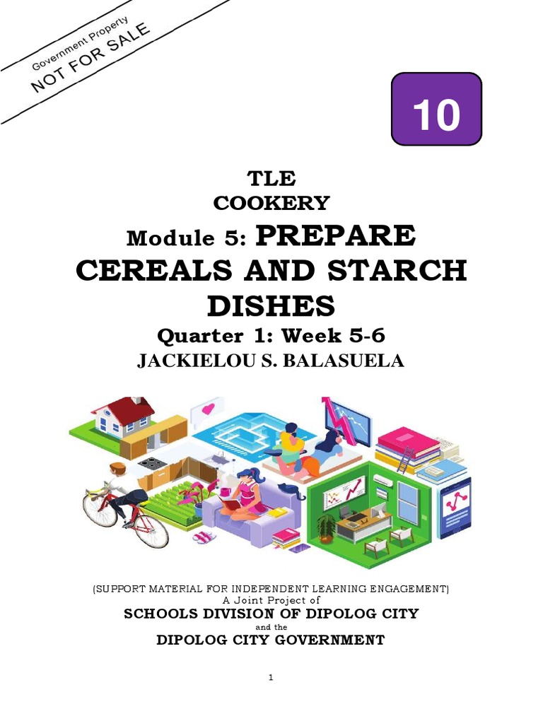 Prepare Cereals and Starch Dishes: Cookery | PDF | Pasta | Starch