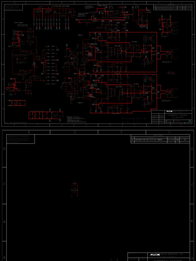 QSC audio display and gain board schematic | PDF | Electronic Design ...