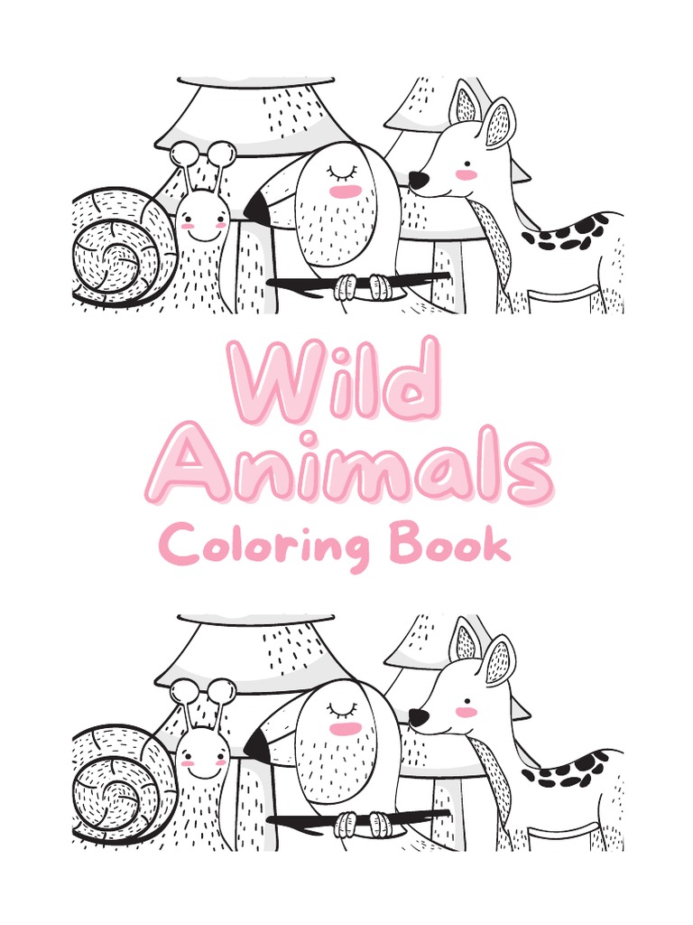 Wild Animals Coloring Book Guide | PDF