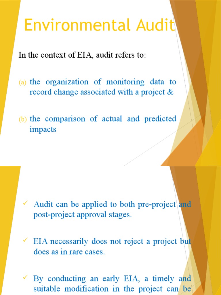 Environmental Audit: in The Context of EIA, Audit Refers To | PDF ...