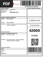 Sample JNT Waybill | PDF