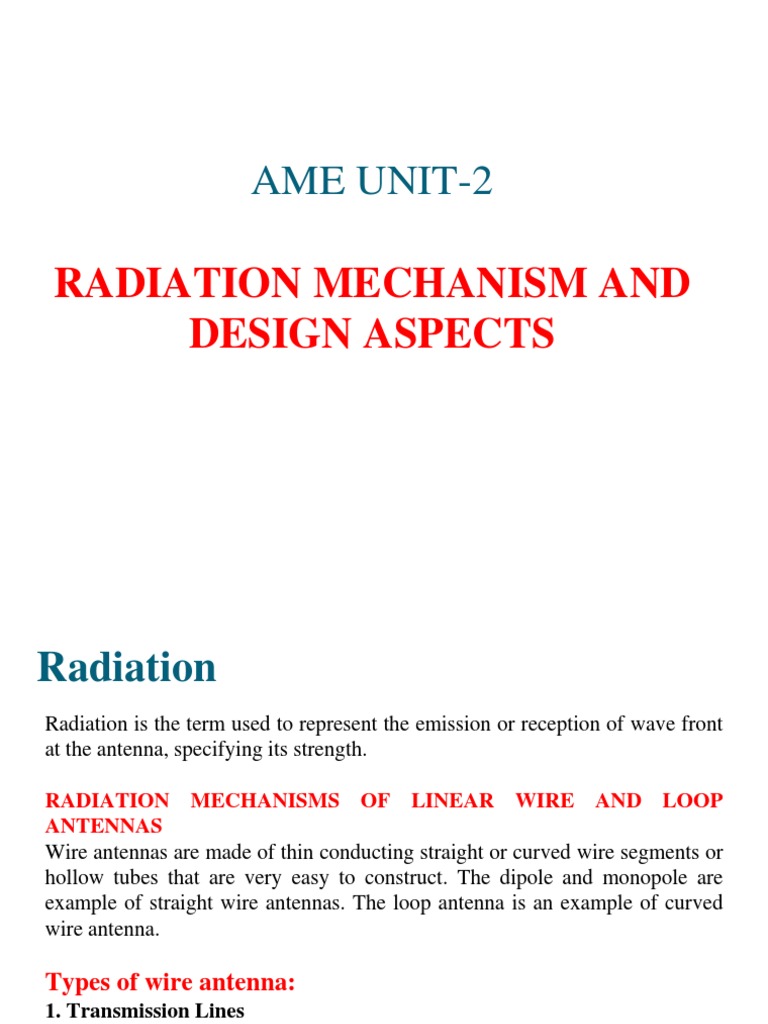 Ame Unit 2 | PDF | Antenna (Radio) | Telecommunications