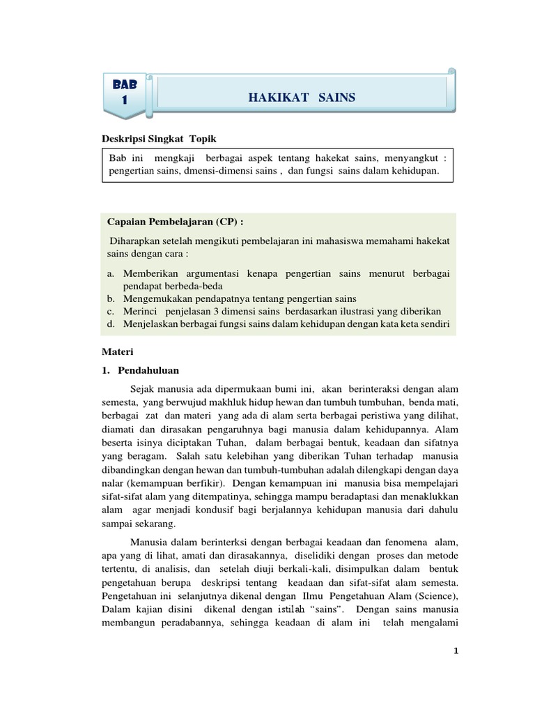Hakikat Sains | PDF