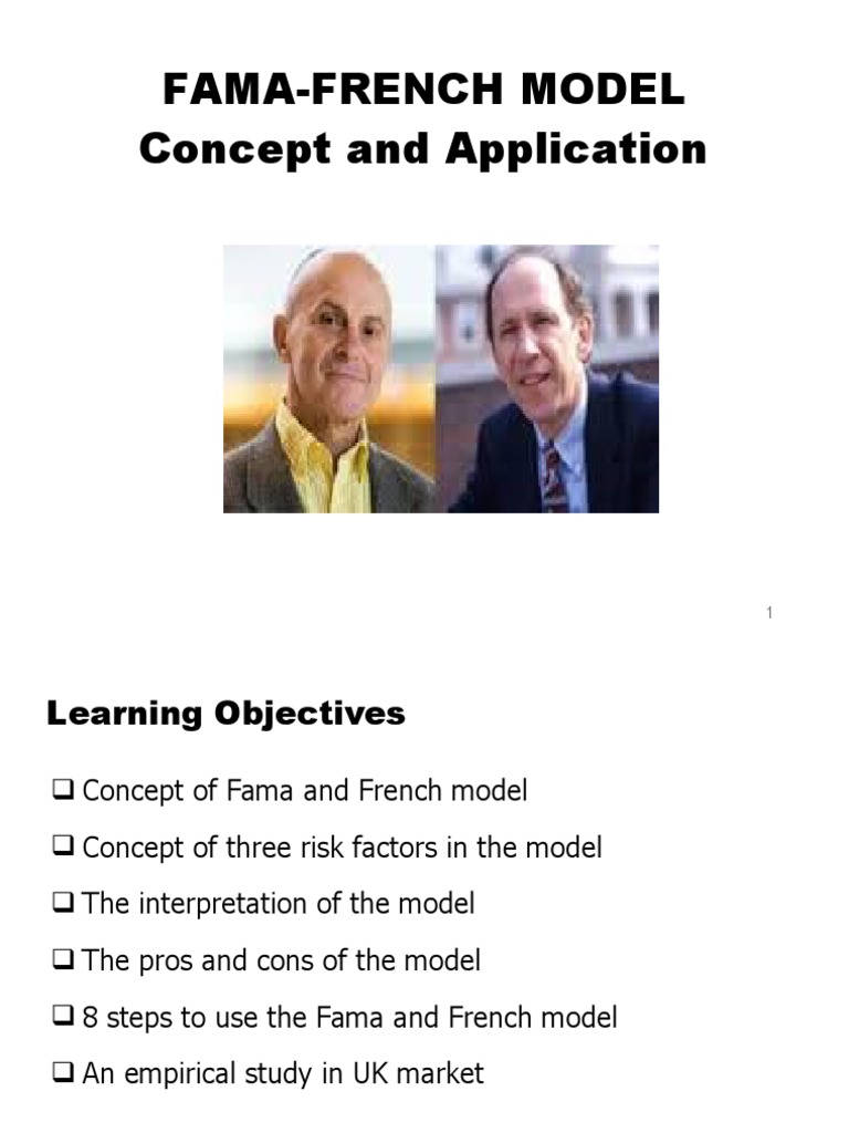 Fama-French Model Concept and Application | PDF | Risk Premium ...