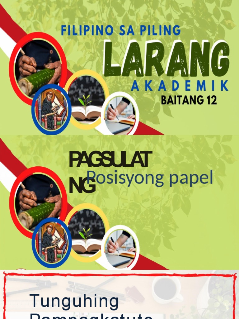 Pagsulat NG Posisyong Papel | PDF