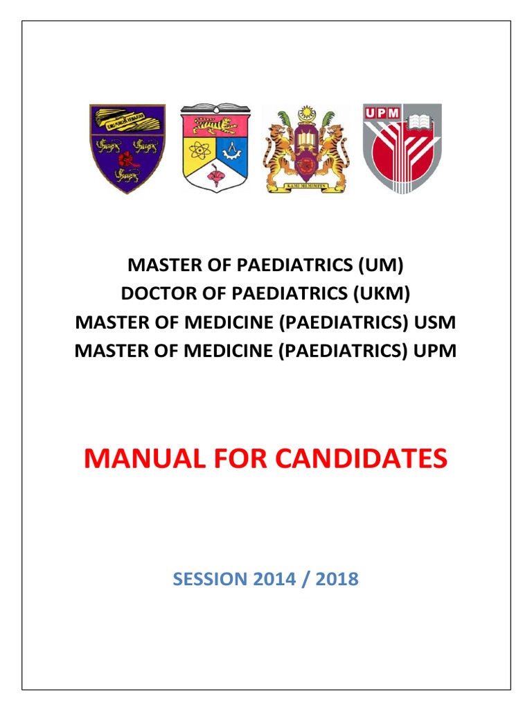 Master of Paediatrics Program Guide | PDF | Pediatrics | Respiratory System