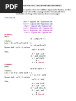 Trigonometry Formulas Class 11 12 | PDF