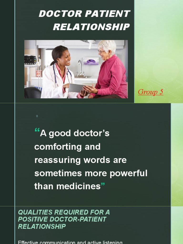 Doctor-Patient Relationship Essentials | PDF