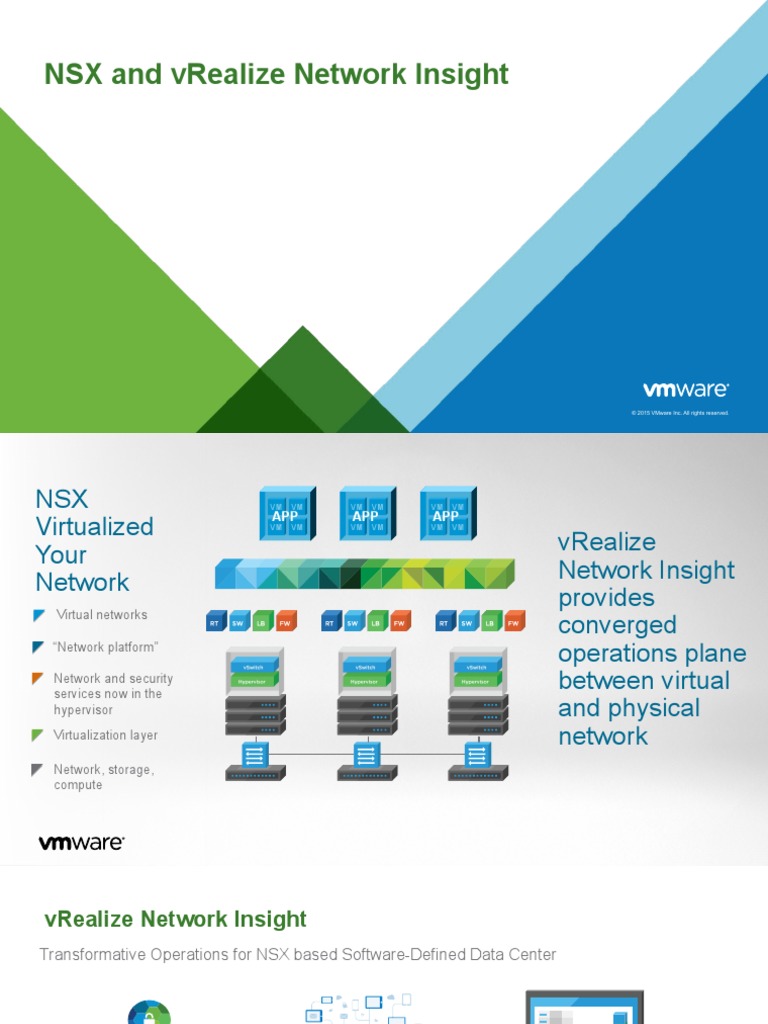 VMware NSX VRealized Network Insight Customer Presentation en | PDF ...