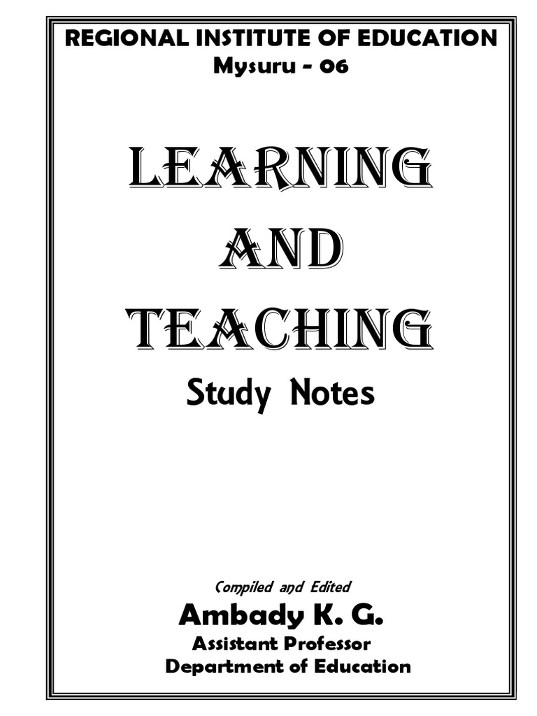 Learning and Teaching | PDF | Classical Conditioning | Reinforcement