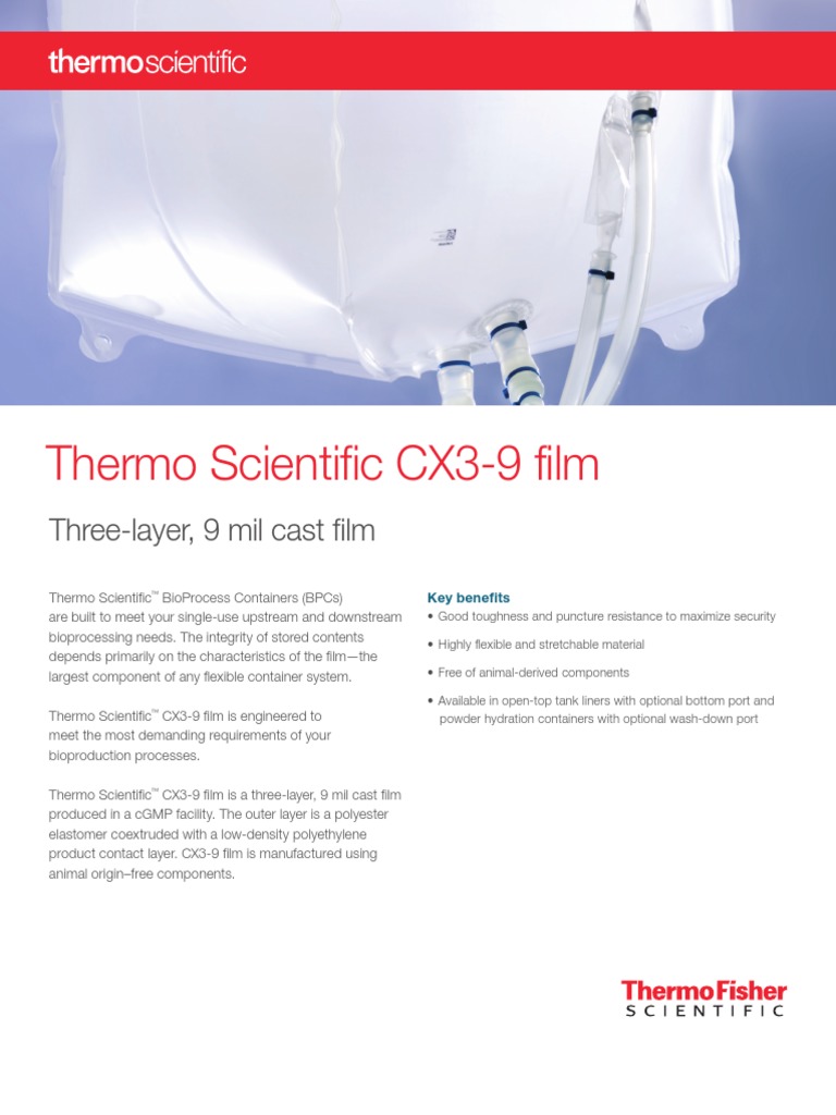 Cx3 9 Film Fact Sheet | PDF | Strength Of Materials | Sterilization ...