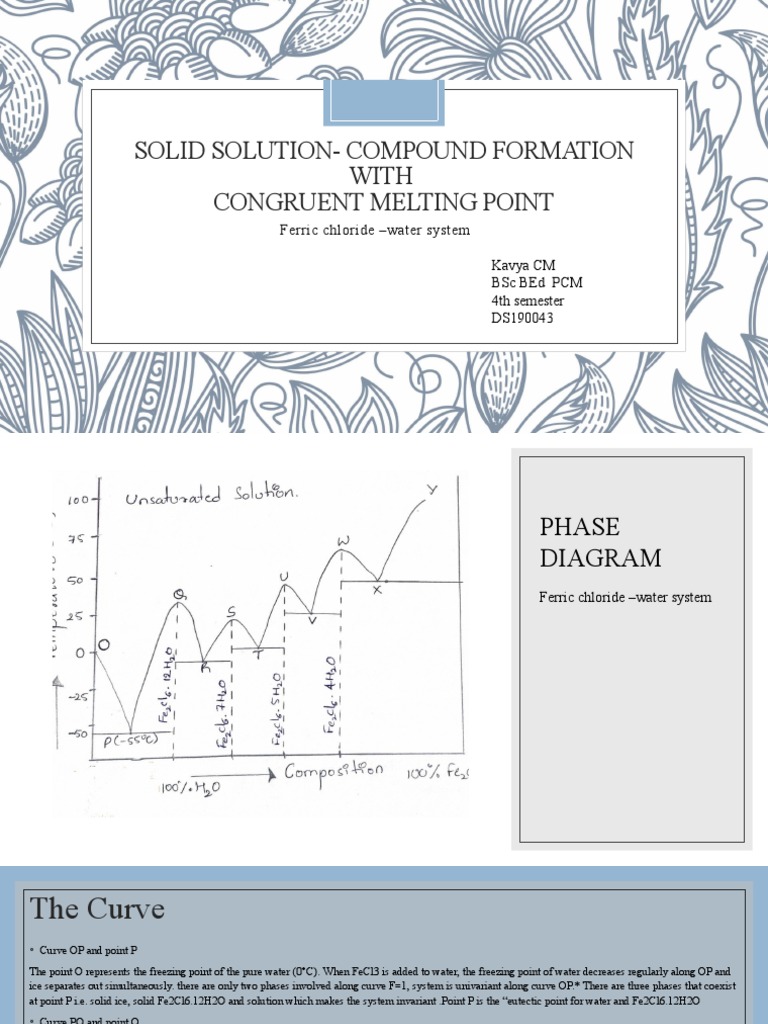 Solid Solution - Compound Formation With | PDF | Melting Point | Water