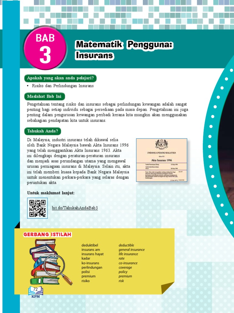 Bab 3 Matematik Pengguna (Insurans) | PDF