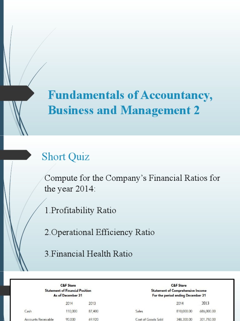 Fundamentals of Accountancy, Business and Management 2 | PDF ...