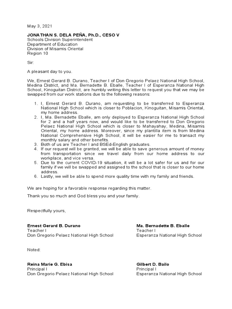 LETTER Swapping | PDF LETTER Swapping | PDF