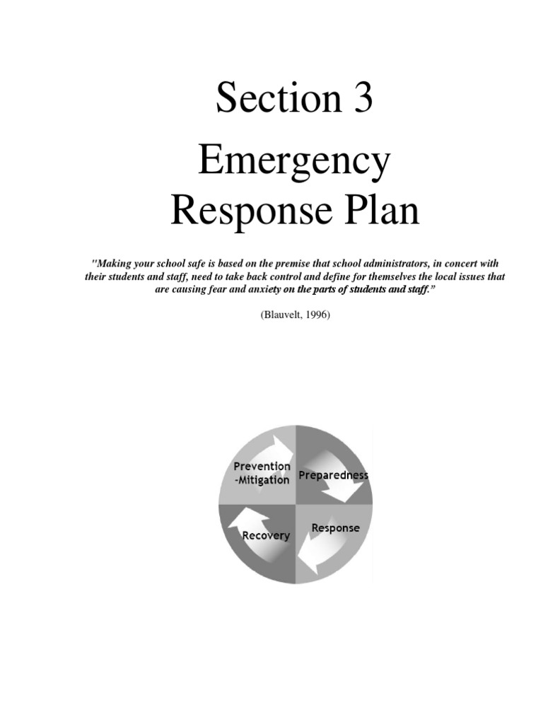 Section 3 - Emergency Response Plan - Final | Download Free PDF ...