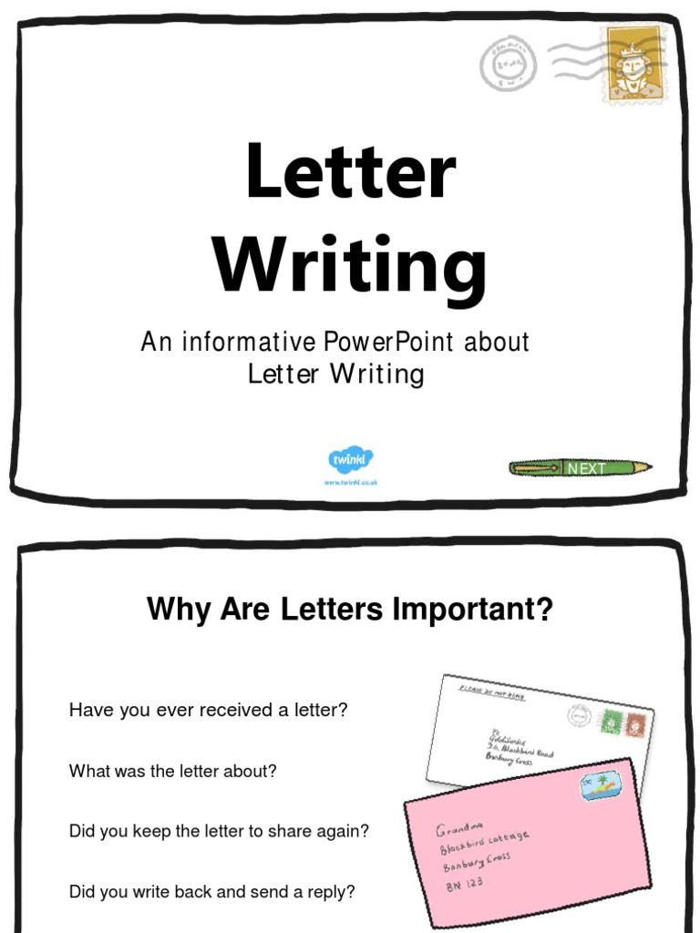 Fantastics English Monday Letter Writing Powerpoint 41973 | PDF ...