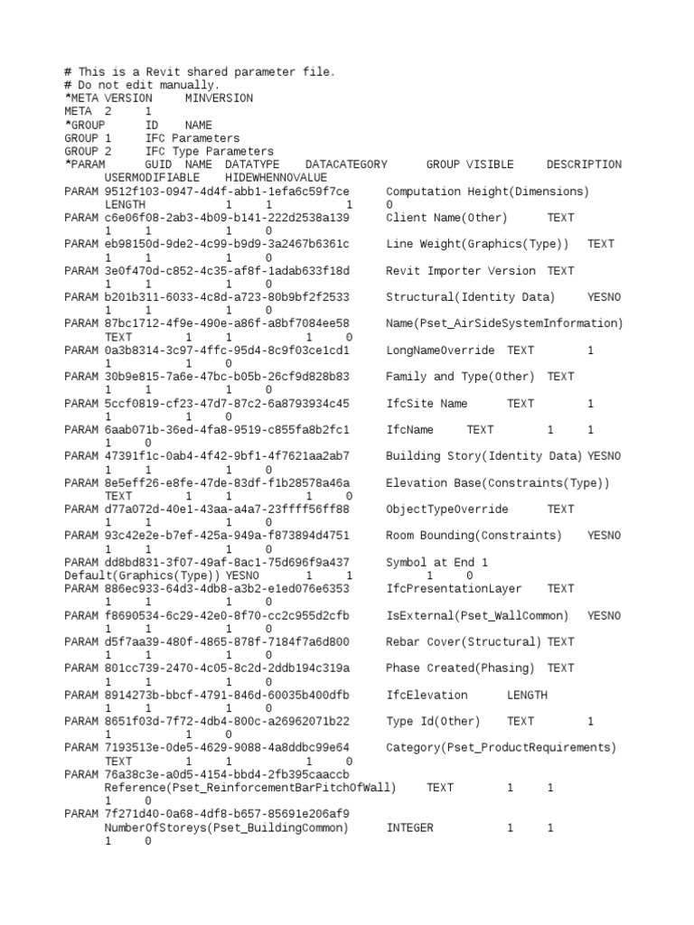 Project7 Ifc Sharedparameters | PDF | Computer Engineering | Software Development