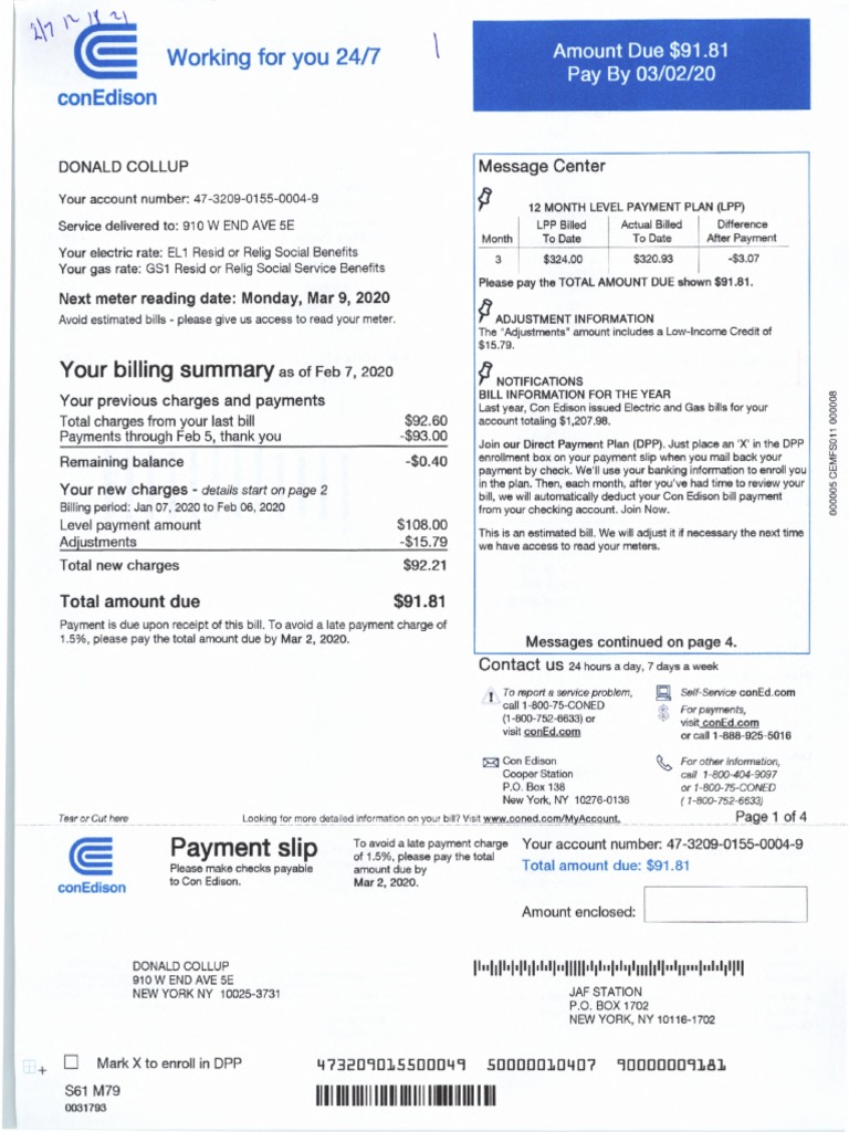 Bill CE Donald Collup 02-07-20 0218 CS | PDF | Fee | Payments