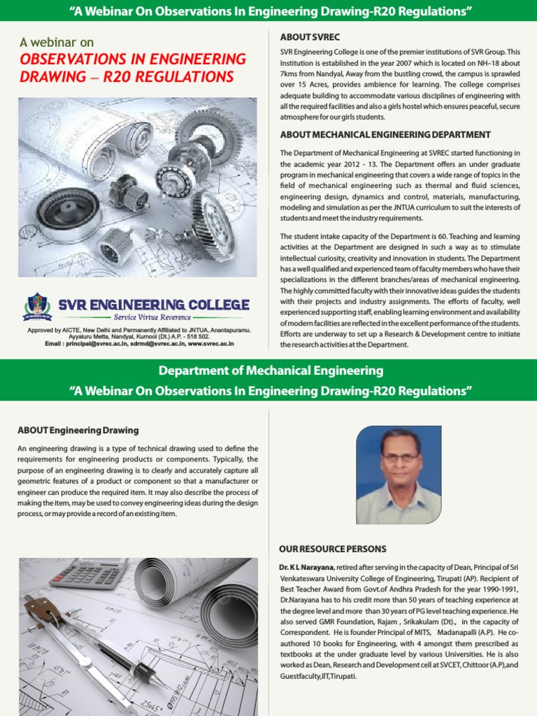 Observations in Engineering Drawing - R20 Regulations: A Webinar On ...