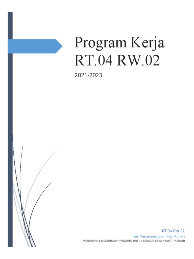 Program Kerja Pengurus RT.04 RW.02 | PDF