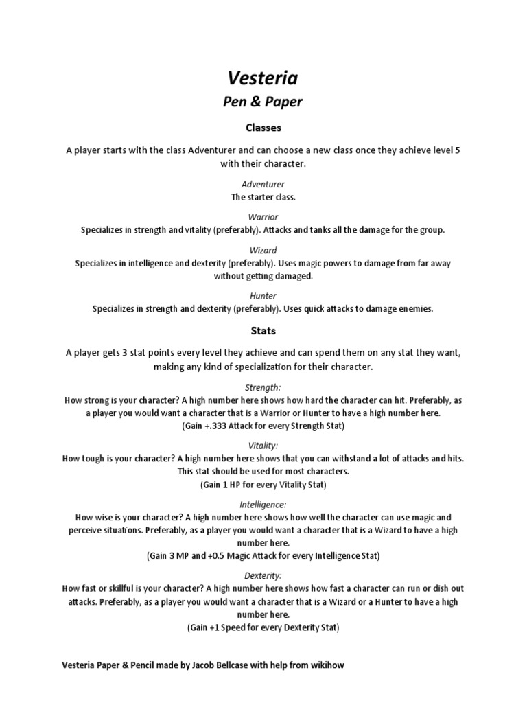 Vesteria Game | PDF | Tabletop Games | Gaming