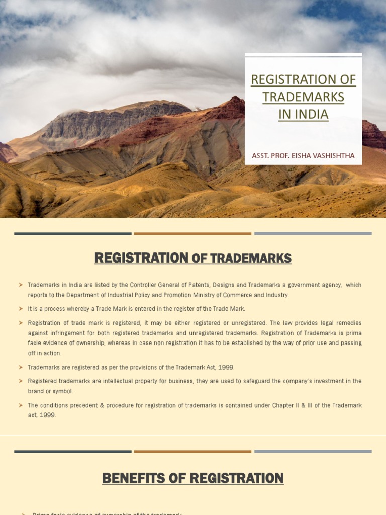 Trademark Registration Process in India | PDF | Trademark | Domain Name ...