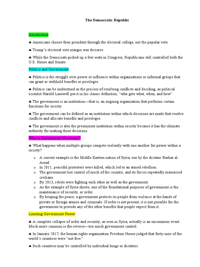 American Government and Civic Engagement | PDF | Political Ideologies ...