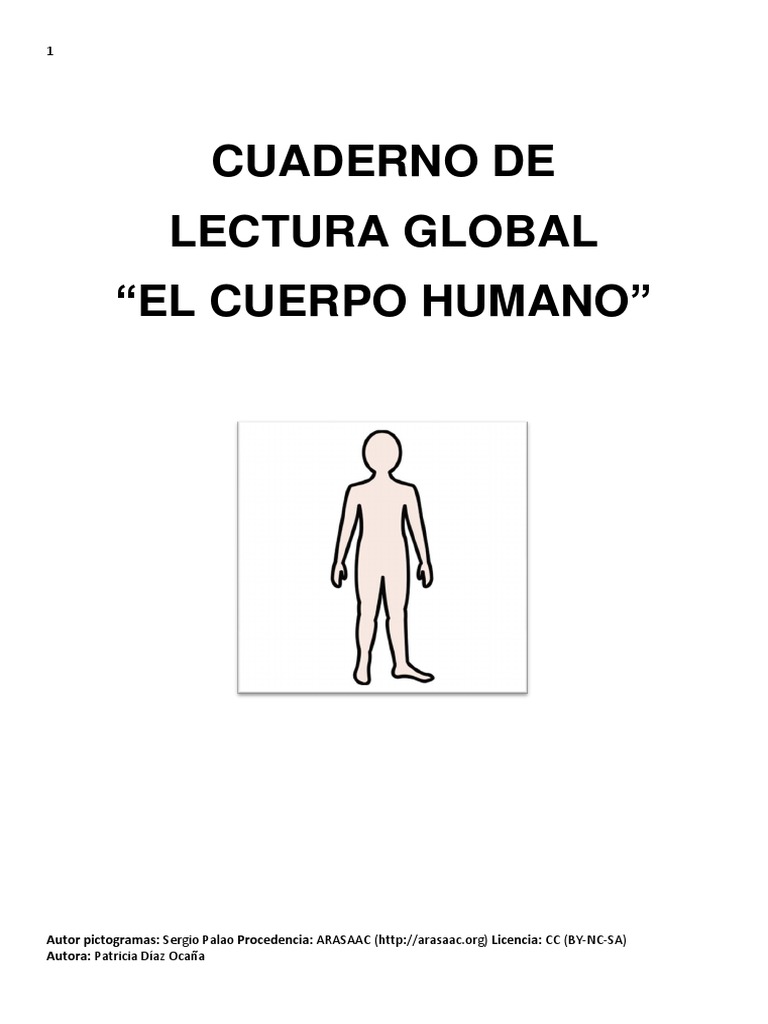 Cuaderno Lectura Partes Del Cuerpo | PDF | Sistema musculoesquelético ...