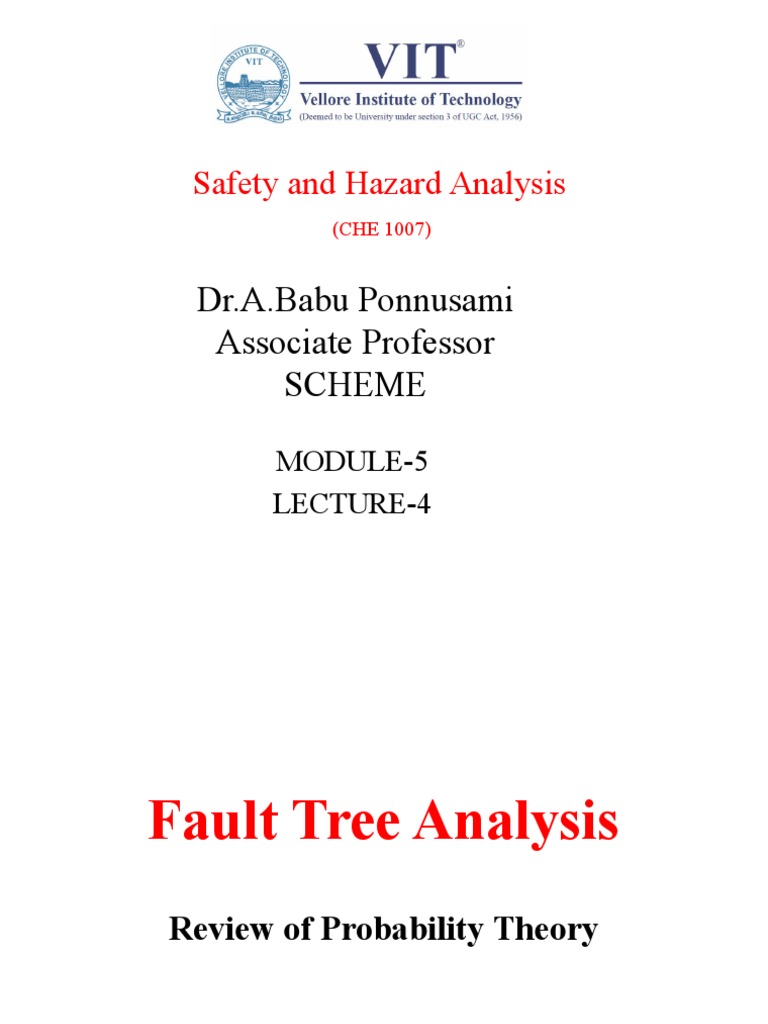 M5 L4 Fault Tree Analysis | PDF | Reliability Engineering | Analysis