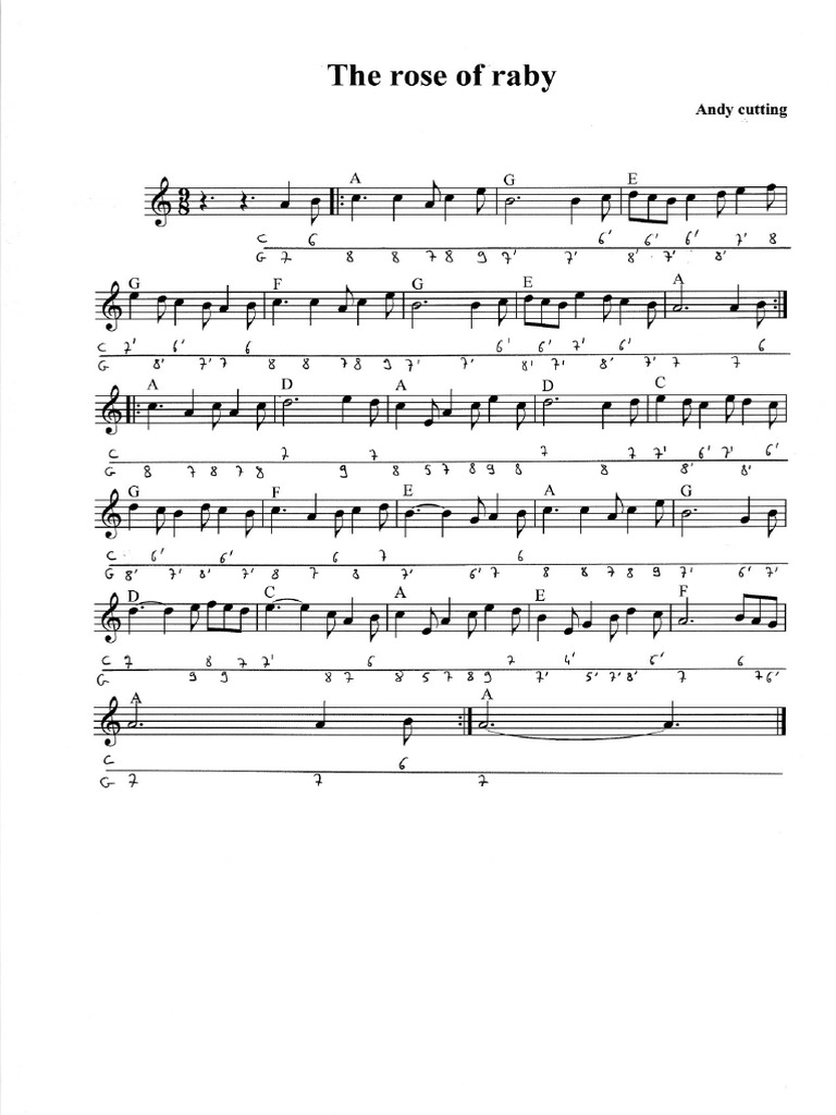 Andy Cutting - The Rose of Raby | PDF